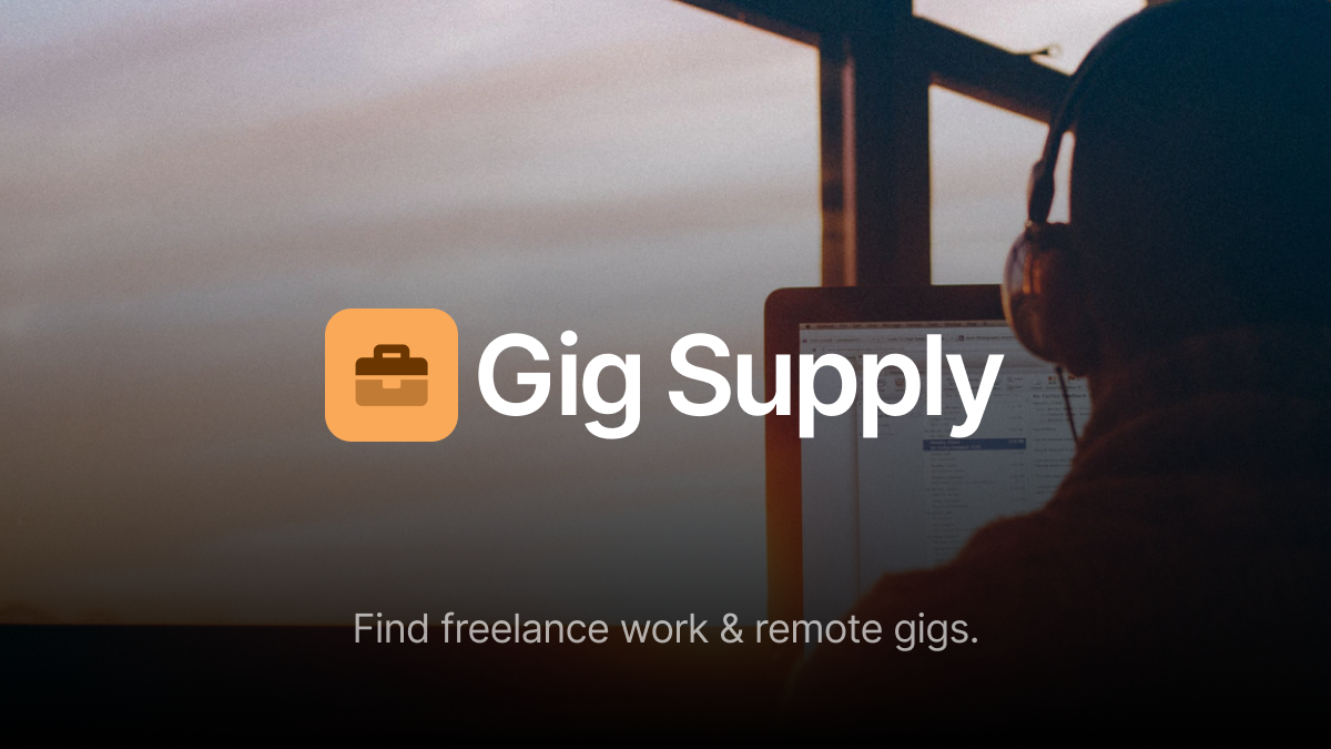 Gig Supply – contract work & remote jobs